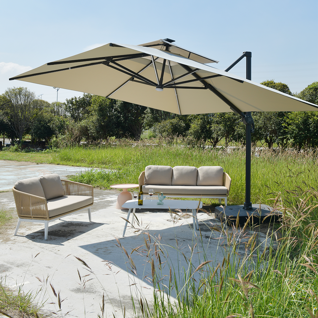 Aurora Single Seater Sofa - Beige | Outdoor Single Seater Sofa | Patio ...